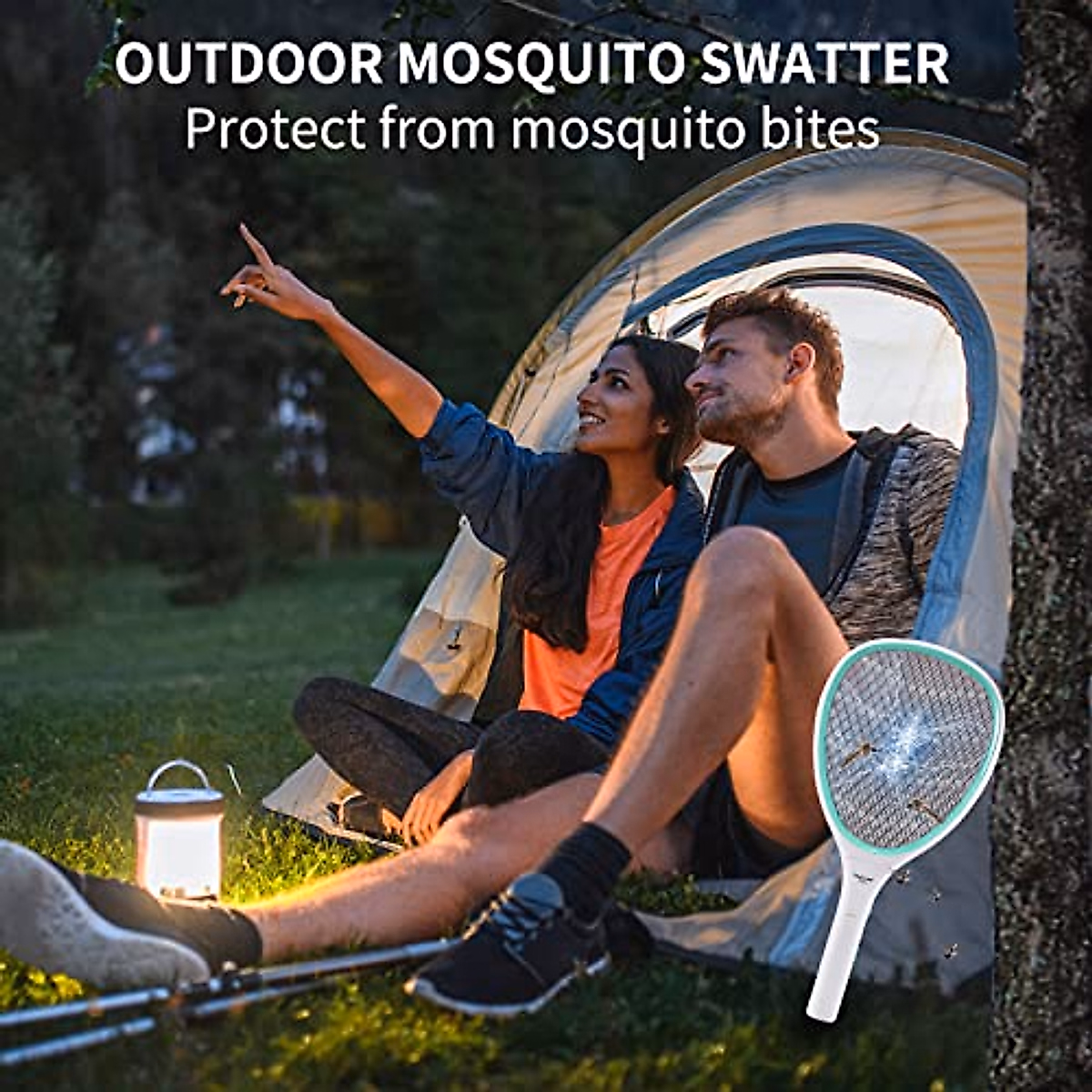 Faicuk 2 Pack Bug Zapper Racket Electric Fly Swatter