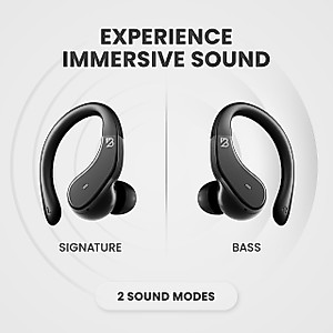 Runner 40 - Secure-Fit Wireless Earbuds for Small Ears, Running Bluetooth Earbuds for Women and Men, Deep Bass Wrap Around Earbuds for Small Ear Canals with EarHooks, Sweatprooof Over The Ear Earbuds