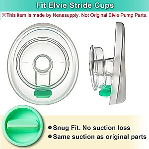 Nenesupply 4pc Duckbill Valves Compatible with Elvie Stride Pump Parts Replacement Parts Breast Pump Parts Momcozy Tsrete Wearable Pumps Spectra CaraCup Not Original Elvie Pump Parts Accessories