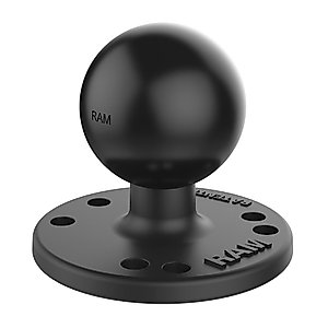 RAM Mounts Round Plate with Ball RAM-202U with C Size 1.5" Ball