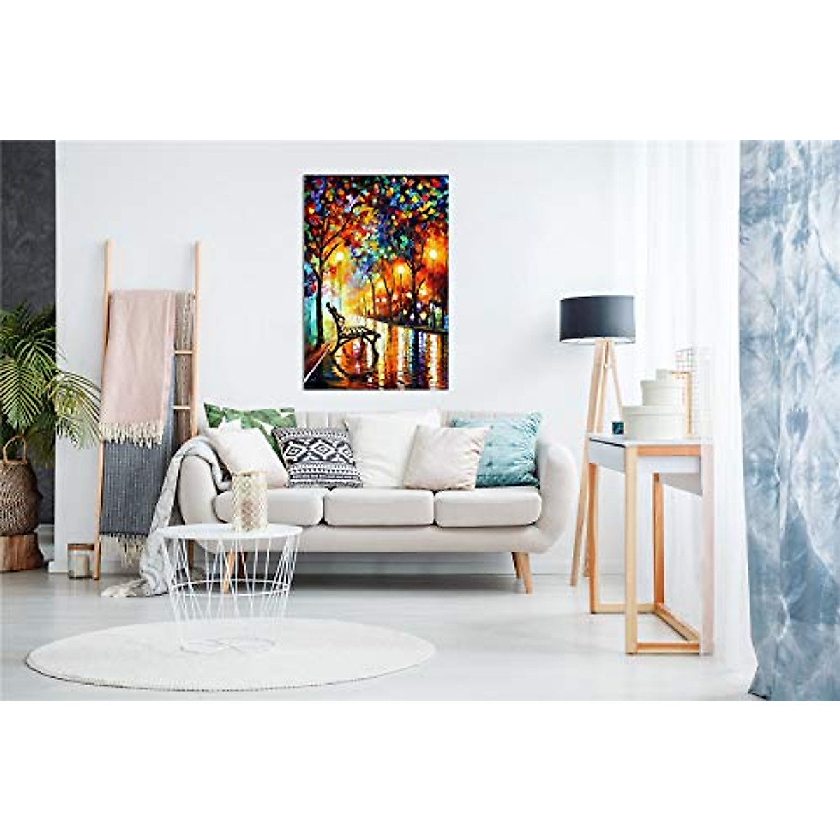 Loneliness of Autumn by Leonid Afremov Canvas Wall Art Picture Print for Home Decor (36x24)