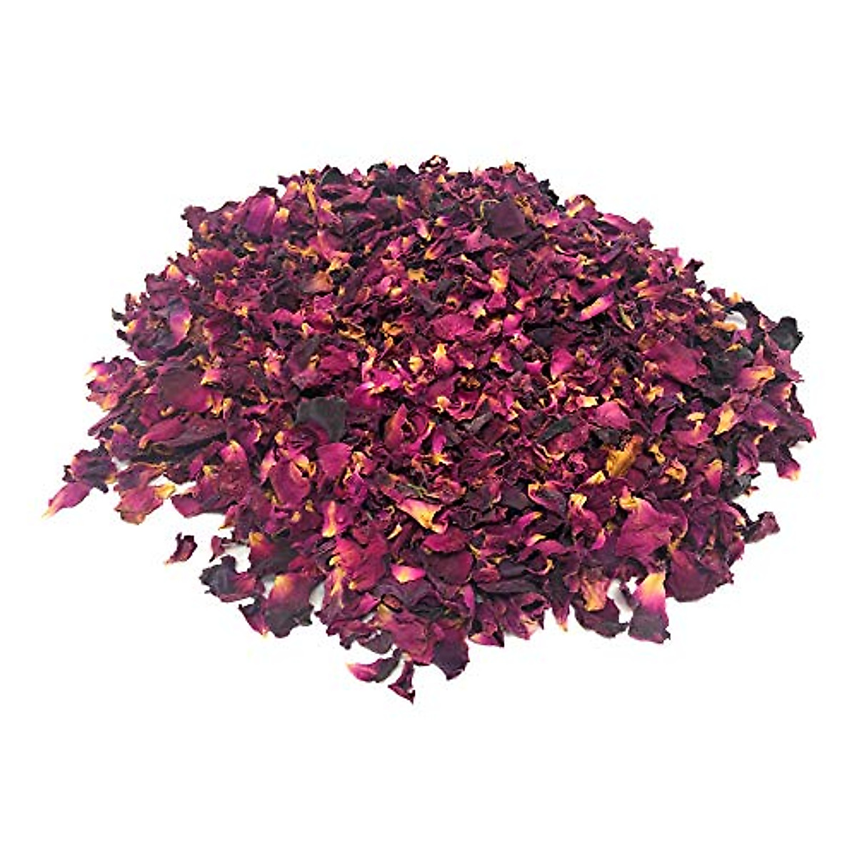 Red Rose Petals - Pure, All Natural & Edible Rose Petals - Dried Flower Petals for Herbal Tea, Decoration, Rose Sprinkles, Topping on Cupcakes, Desserts - Net Weight: 0.35oz/10g