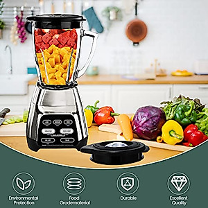 6-Cup Jar Blender Lid - Glass Blender Lid Cover Fit For Os-ter Blender Jar 124461-000-000 178891-000-000, Blender Replacement Lid Compatible with Os-ter Pro 1200 Blenders (6-Cup Blender Lid)