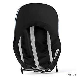 Gone For a Run Ultra Pocket Hat | Moisture Wicking and Reflective Run Hat | Black