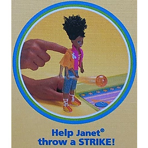 Barbie Bowling Party JANET Doll AA w Bowling Pins, Bowling Ball & More! (1998)