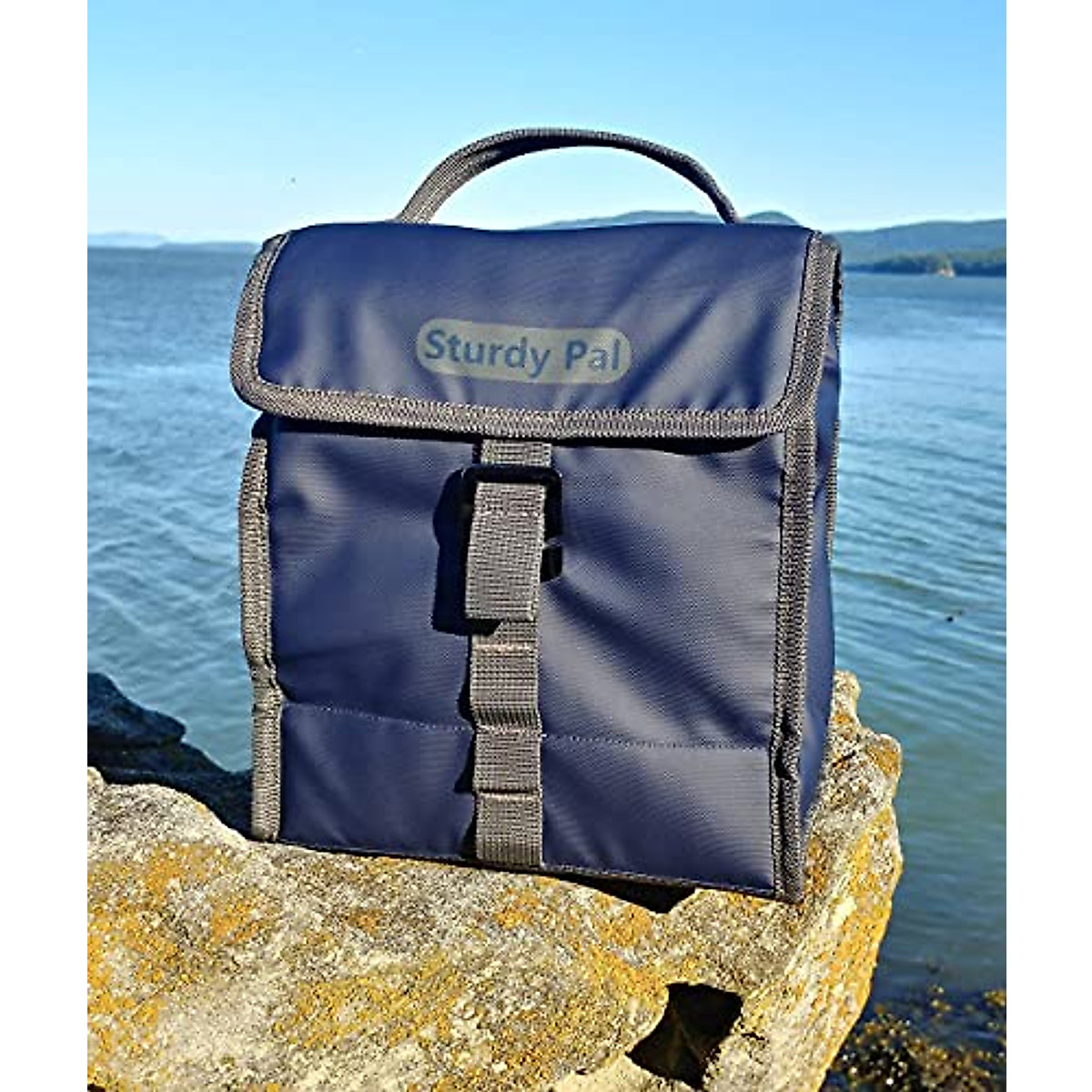 Sturdy Pal Temporarily unavailable - check back soon! Get your Insulated Foldable and Adjustable Size Heavy-Duty Leak Proof Lunch Bag for Men & Women with Utensil Zip Pouch