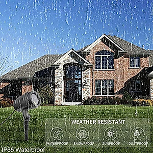 TRKSUMKP Outdoor Laser Lights,Christmas Projector Light Outdoor Garden Waterproof with Moving RGB Firefly for Christmas