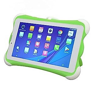 VINGVO Kids Tablet, Tablet Dual SIM Eye Protection Green 6000mah Rechargeable Battery RAM 3GB ROM 32GB 7 Inch for Home (US Plug)