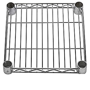 Shelving Inc. 12" d x 12" w Chrome Wire Shelving with 2 Tier Shelves, Weight Capacity 800lbs Per Shelf
