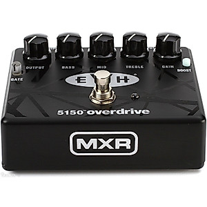 MXR EVH5150 Overdrive Pedal Bundle with 2 Patch Cables, Power Supply, and 6 Dunlop Picks