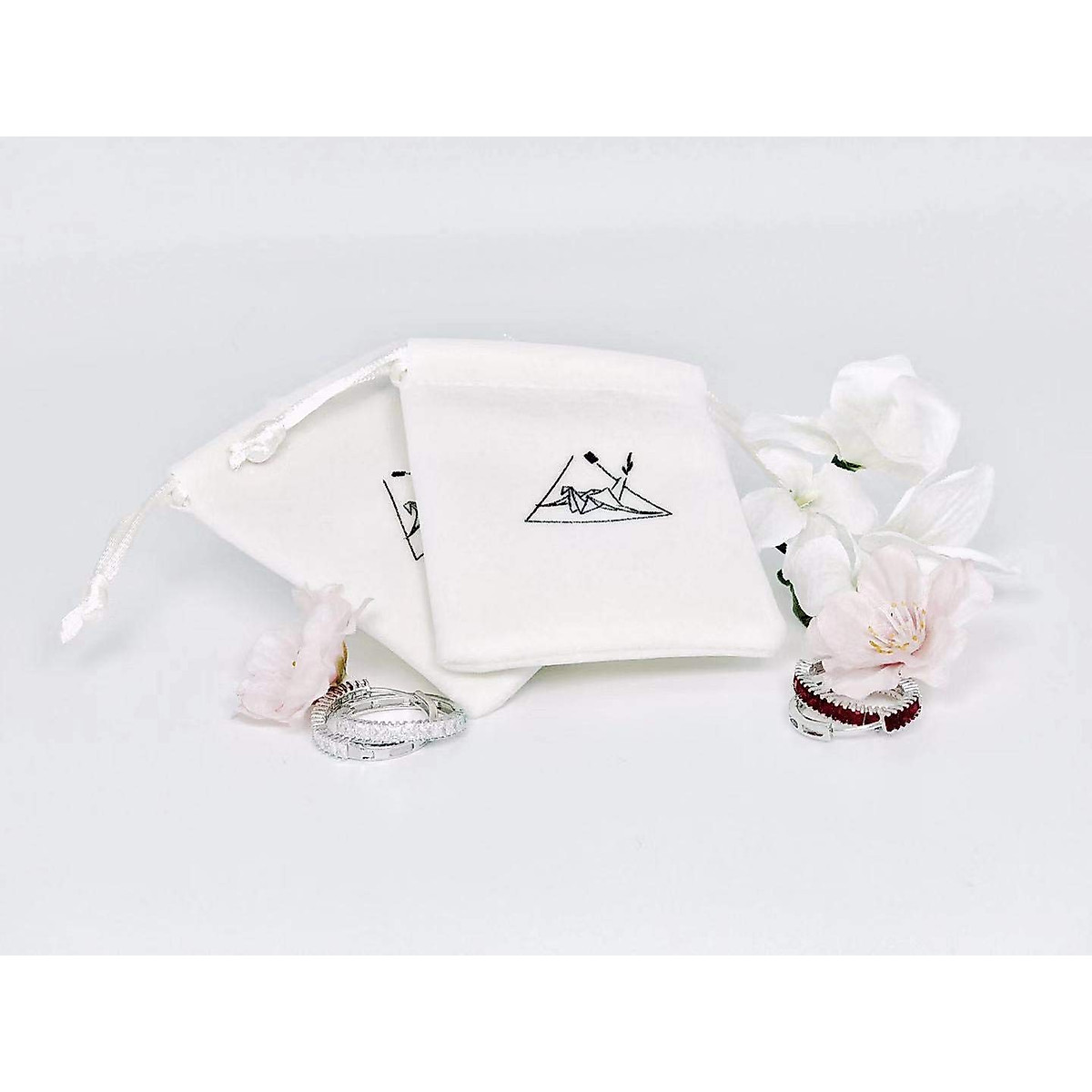 uPrimor Simple Medium Average Size 30mm(1.25 In) CZ Cubic Zirconia Cross Hoop Earrings, for adults only