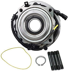 MotorbyMotor 515081 Front Wheel Bearing and Hub Assembly with 8 Lugs Fits for Ford F-250 F-350 F-450 F-550 Super Duty Hub Bearing (4WD 4x4, w/ABS, SRW)-Single Rear Wheel ONLY-2 Pack