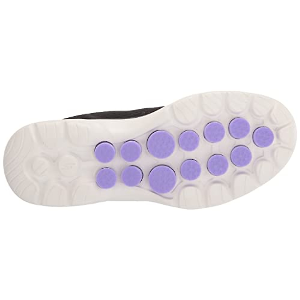 Skechers Women's GO Walk 6-Venecia Sneaker, Black/Lavender, 8