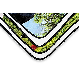 The Office Sunday Afternoon Art Style Fleece Throw Blanket | Official The Office Collectible Blanket | Measures 60 x 45 Inches