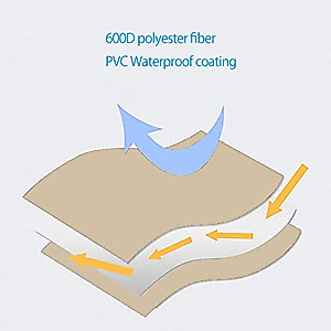 Patio Hanging Chaise Lounge Cover, 600D, Waterproof, Lounge Chair Cover 73 Inch Outdoor Curved Steel Hammock Swing Chair Cover Beige