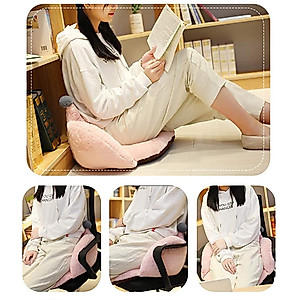 GREUS Cute Crown Shaped Seat Cushion for Desk Kitchen Dining Office Chair Soft Comfort Warm Fluffy Plush Lazy Sofa Couch Seat Pads Pillow Relieves Back Coccyx Sciatica Tailbone Pain Relief Floor Mat