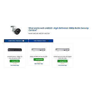 Lorex 4-Pack LAB223B High Definition 1080p Bullet Security Camera