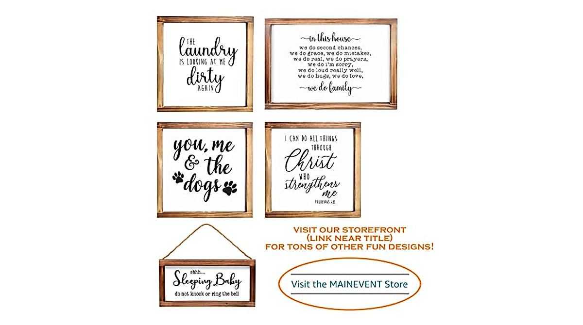 Wood Bathroom Rules Sign - Funny Farmhouse Wall Decor 11x16"