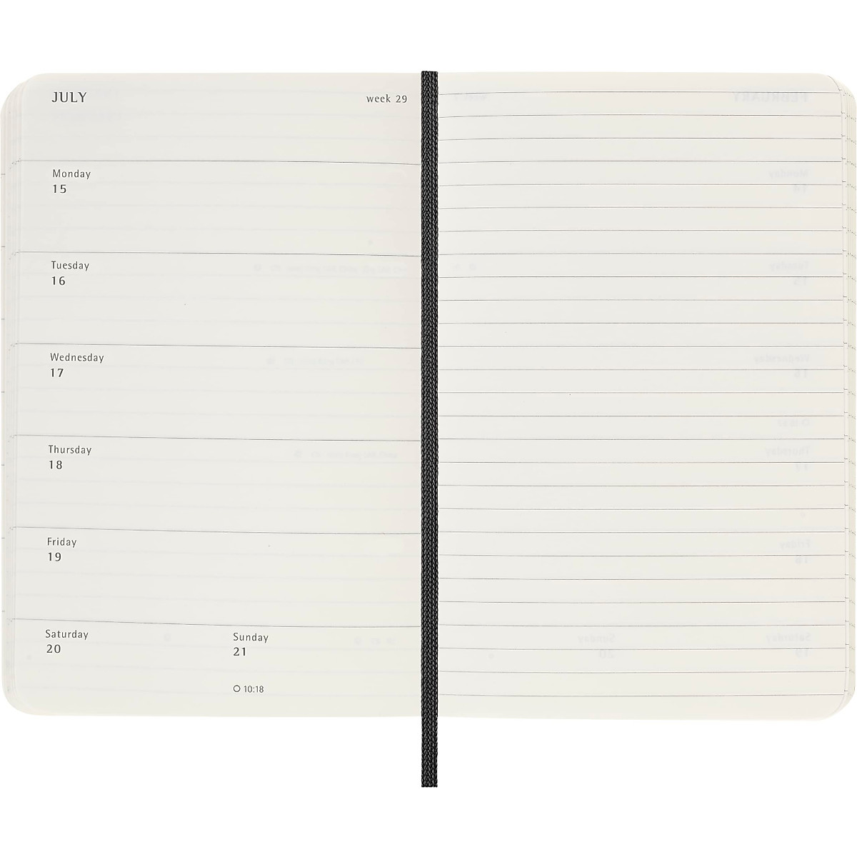 Moleskine DSB12WN2Y24 Notebook, Beginning with January 2024, 12 Months, Weekly Diary Soft Cover, Pocket Size (W x H x H): 3.5 x 5.5 inches (9 x 14 cm), Black