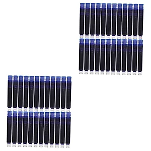 STOBOK 2 Sets 200pcs Black Ink Sac Erasable Pens Refill Refillable Fountain Pen Fountain Pen Ink Fountain Ink Pen Refills Cross Ink Fill Ink Universal Plastic Ink Gall Student