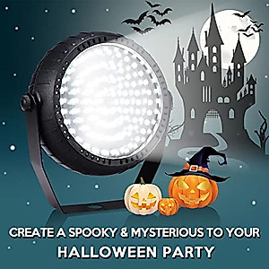 White Strobe Lights Halloween, Telbum 78 LEDs Mini Strobe Light for Room, Sound Activated DJ Strobe Light with Remote Control, Best for Stage Party Dance Wedding - 2 Packs