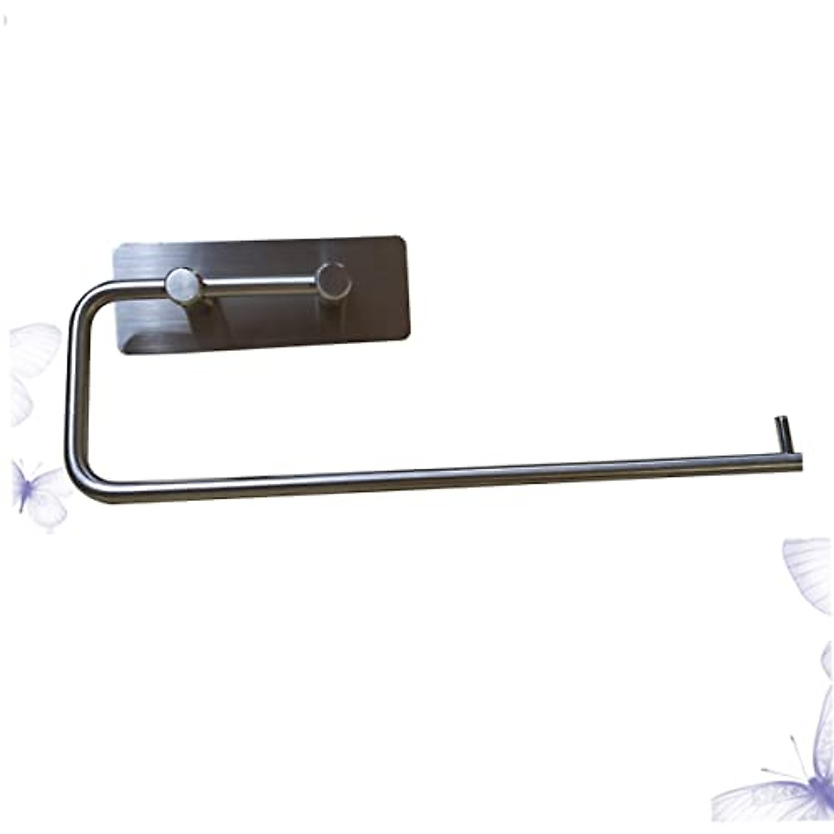 Tissue Storage Shelf Roll Bathroom Accessories Roll Tissue Holder Roll Nail Free Paper Towel Holder Toilet Paper Holder Silver Paper Rack