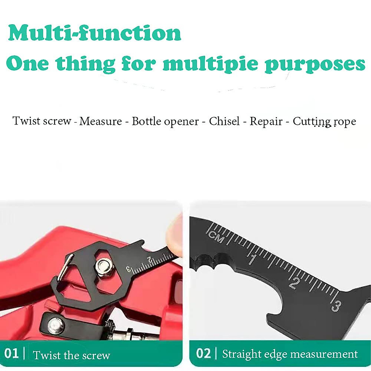 DMW Multi-Function Bottle Opener, Key Chain Creative Beer Openers, Outdoor Multi-Function Small Tools for Men and Women