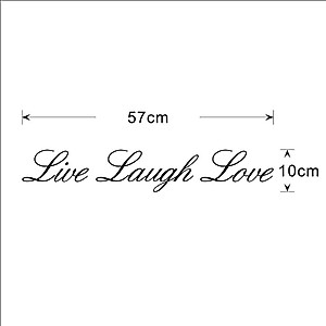 Live Laugh Love Removable Wall Stickers Home Decals Decor Quote Art Vinyl DIY
