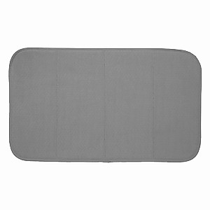 All-Clad Premium Reversible Dish Drying Mat for Kitchen: 16" x 28" Ultra-Absorbent, Long-Lasting, No Condensation, and Oversized for Large Pots and Pans - 1 Pack, Pewter