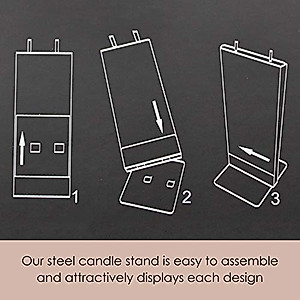 Flatyz Hand Painted Flat Candle - Happy Birthday Cupcake | Unique Birthday Gift | Unscented, Dripless, Smokeless, Decorative | Double Wick with Metal Base