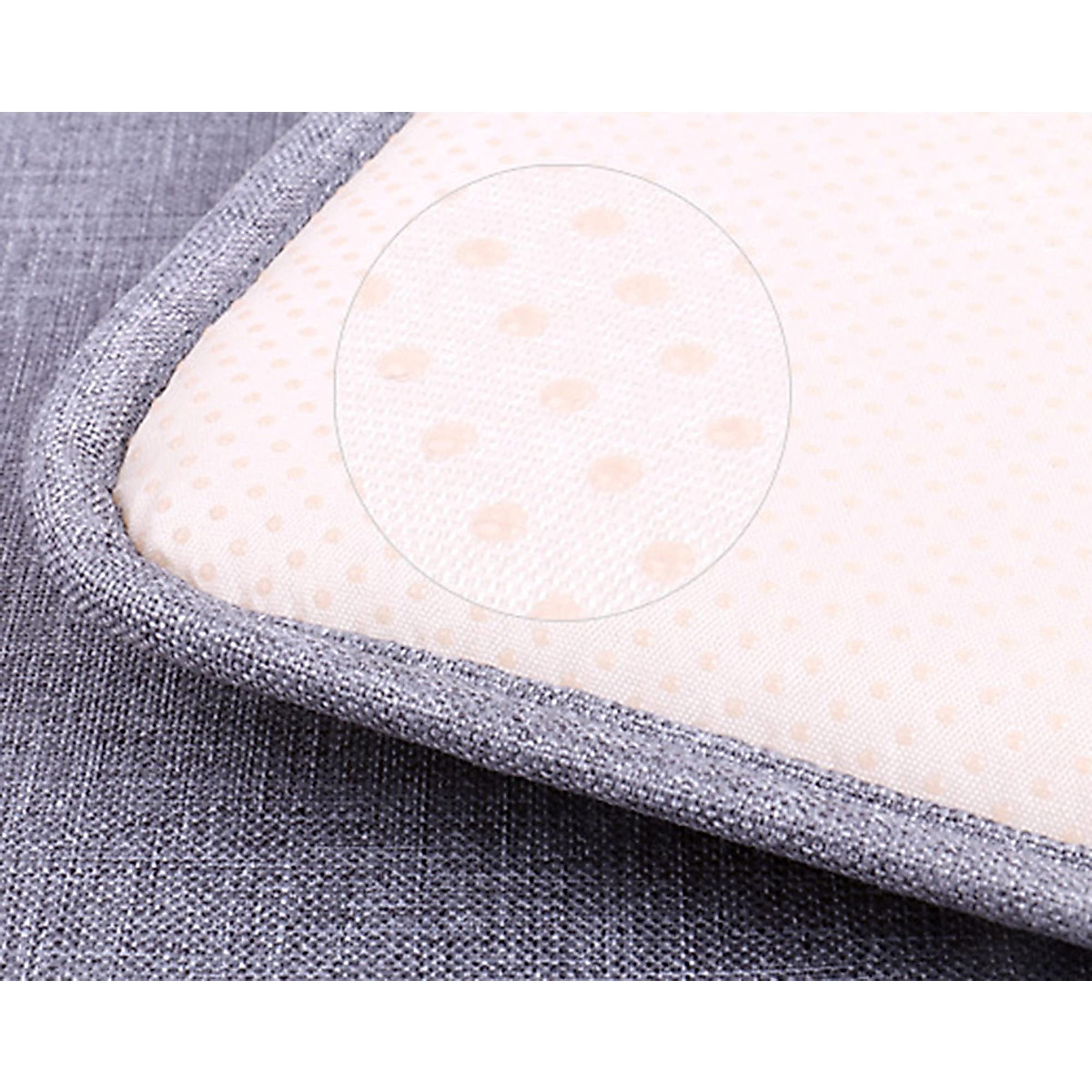 Hruile Set of 2 Chair Cushions, Kitchen Dining Chair Pads with Straps, 40 x 40cm Seat Pads Seat Cushions for Indoor Outdoor Living Room Home Garden Office,Brown