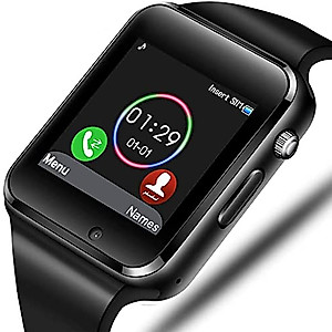 Bluetooth Smart Watch A1 Bluetooth GSM SIM Phone Smart Watch for Android Smart Phones (Silver)