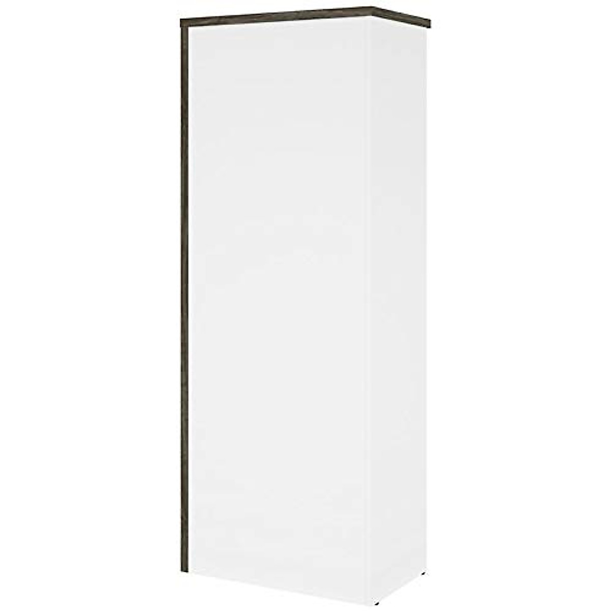 Bestar Gemma 4 Shelf Bookcase in Walnut Gray and White