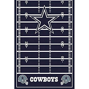Amscan Dallas Cowboys Black Plastic Table Covers - 54" x 96" - Pack of 6 - Perfect for Game Day, Tailgating Parties & NFL Celebrations