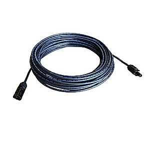 WindyNation 8 AWG 8 Gauge Pair 30 Feet Black + 30 Feet Red Solar Panel Extension Cable Wire Solar Connectors (Variety of Lengths Available)