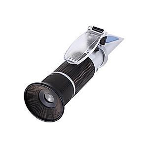 Zetiling Antifreeze Refractometer, Tester for Car Battery and Engine Coolant with Carry Case, Professional Design for, Propylene Glycol, Cleaning Fluids and Battery Fluids,