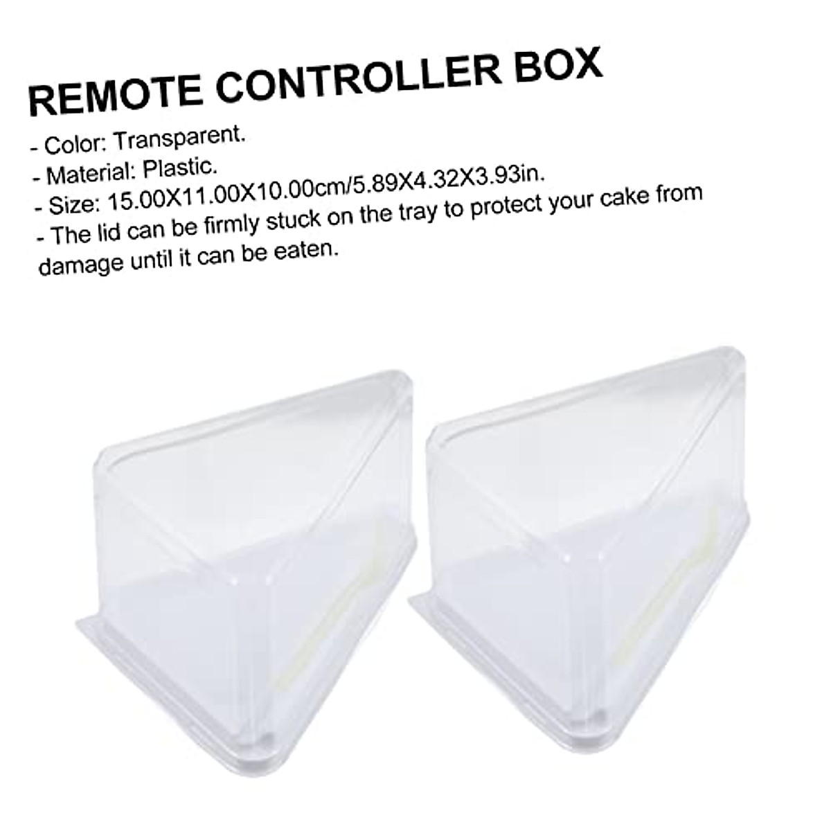 Baluue 10 Sets Box Cake Box Clear Container Cookie Container Mini Cake Cookie Box Triangle Cake Carrier Dessert Packing Box Cake Packing Boxes Cake Packing Containers Plastic Cases Puffs