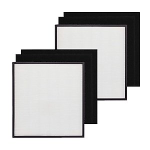 WK01234QPC Replacement Filter for Oreck WK10002QPC and Airvantage Plus Pet WK10052QPC Air Purifiers, 2 Pack H13 True Hepa and 4 Pack High efficiency Activated carbon Pre-Filter
