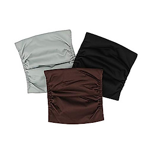 Hi Sprout Male Dog Diaper Reusable Washable Durable Absorbent Cloth Doggie Diapers Pants (XL, Gray black and brown)