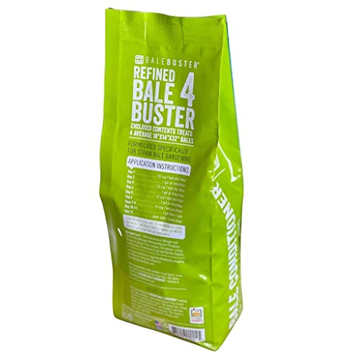 BaleBuster4 Four Bale Conditioning Formula for Preparation of a Straw Bale Garden for Planting a Vegetable Garden