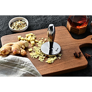 Meat Pounder Tenderizer - Solid Cast Stainless Steel Round Chicken Flattener Tool - Dishwasher Safe