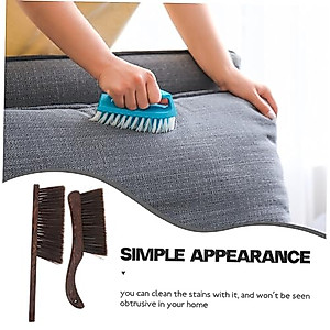 BUTIFULSIC 2pcs to Clean Brown Cleaning Brush Hand Whisk Broom Upholstery Brush