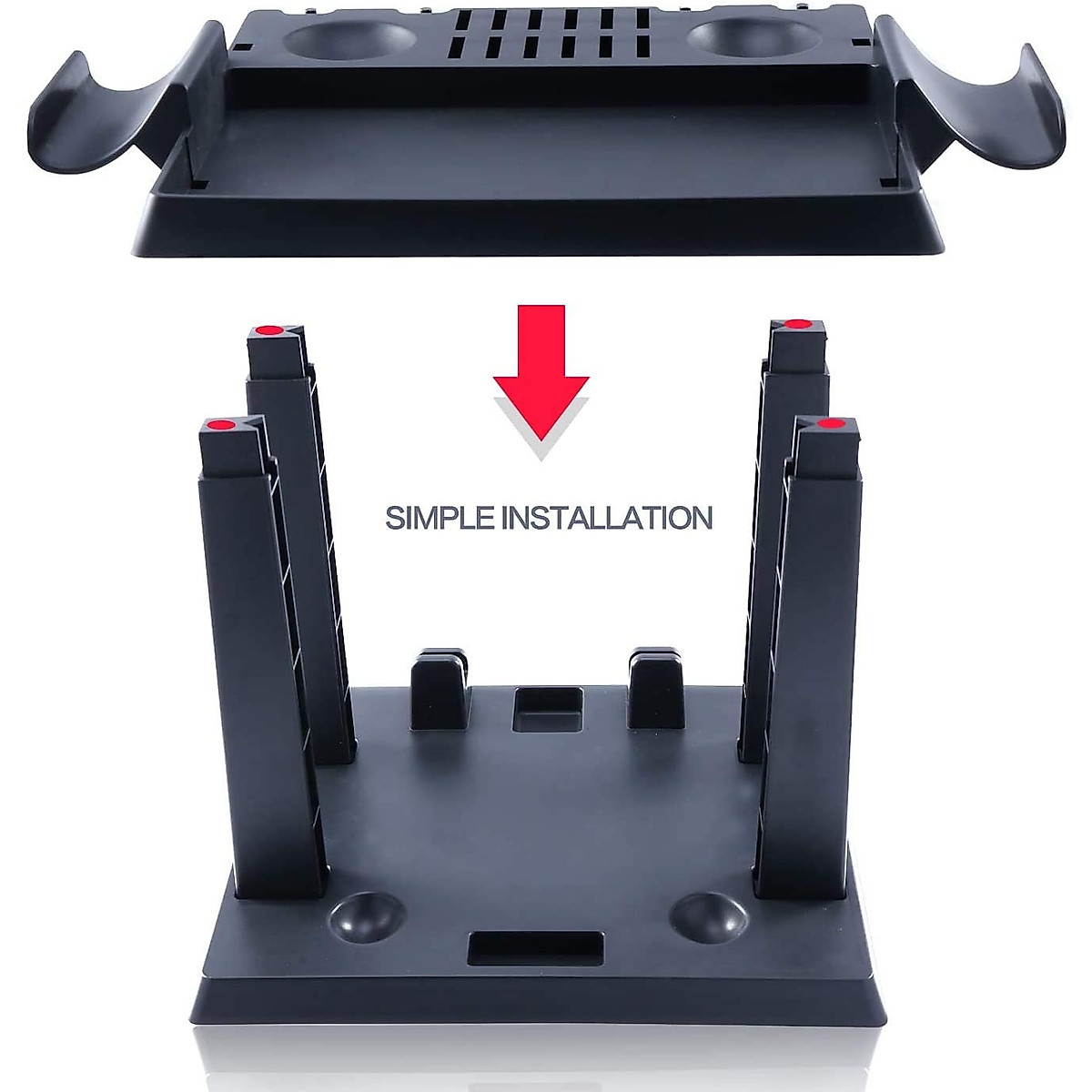 ANNMETER Switch Game Station Organizer with Controller Charger, Charging Dock for Switch, Joycons, Pokeballs, Pro Controller, Accessories Kit Storage