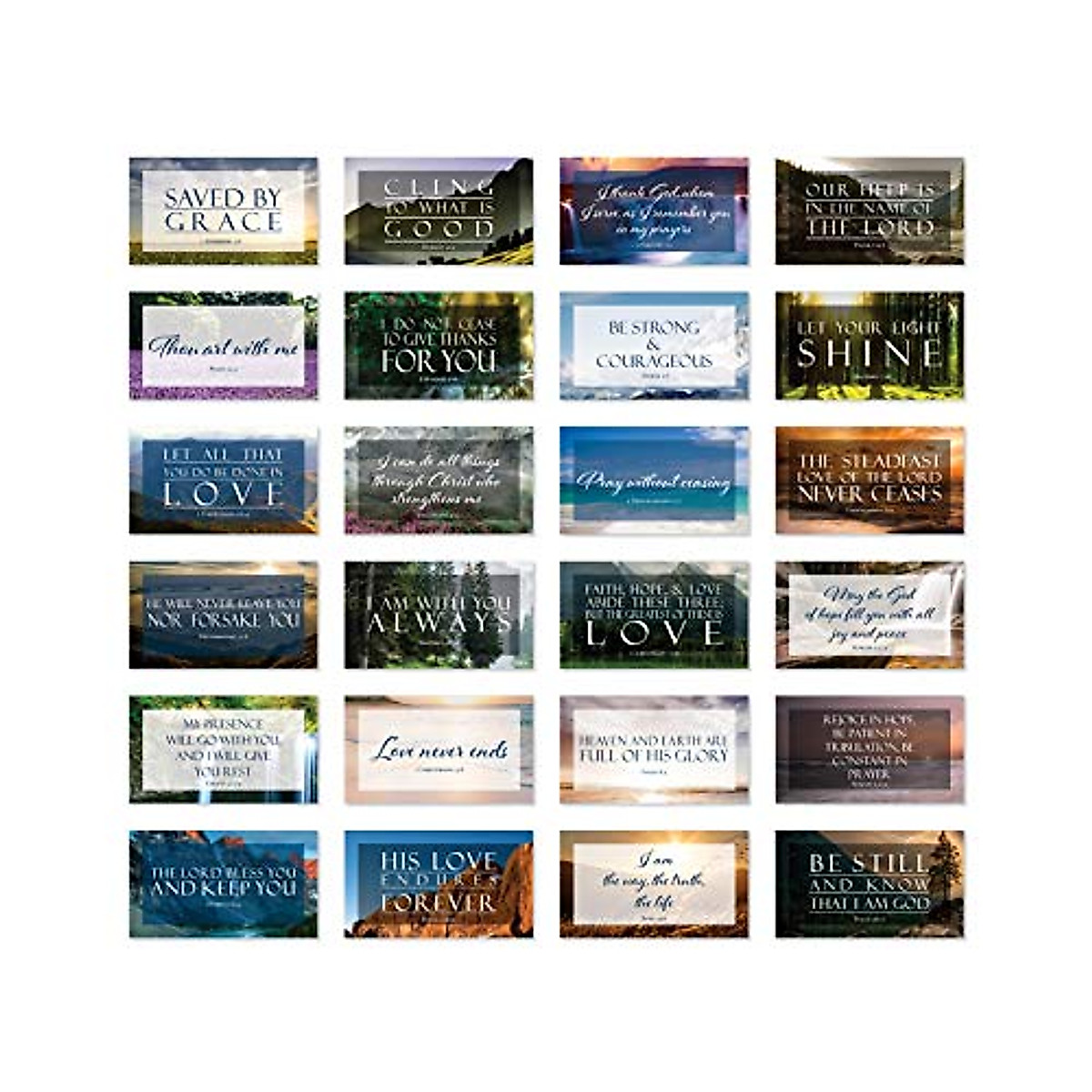JBH Creations Share a Verse Bible Cards with Full Scripture - Pack of 48