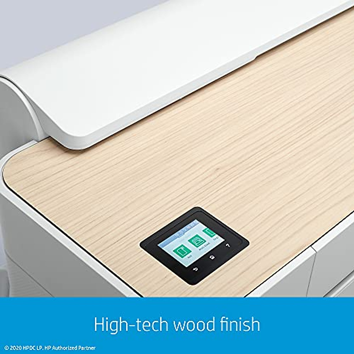 HP DesignJet Studio Wood Large Format Plotter Printer - 36", with Roll Cover, Auto Sheet Feeder, Media Bin & Stand (5HB14A)