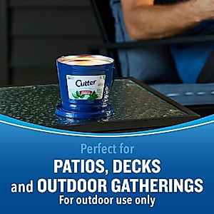 Cutter Outdoor Scented Candle Citronella and Mint Scent Brings Glow and Ambiance to Your Outdoor Space, 17 Ounces