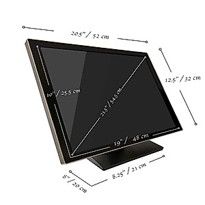 21.5 Inch Pro Capacitive LED Backlit Multi-Touch HDMI Monitor, 16:9 Display 1920 X 1080, True Flat Seamless Design Touchscreen, Great for Office, POS, Retail, Restaurant, Bar, Gym, Warehouse