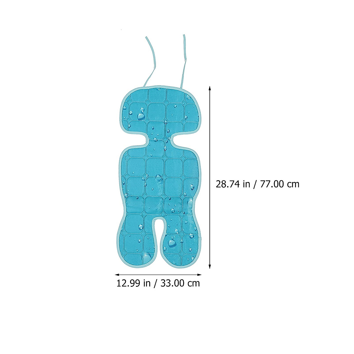 NUOBESTY Baby Seat Liner Ice Silk Infant Baby Stroller Mat Ice Silk Mesh Seat Pad Breathable Cushion LinerAnti- Slip Seat Cooler Summer Cushion for Stroller and Car Seat