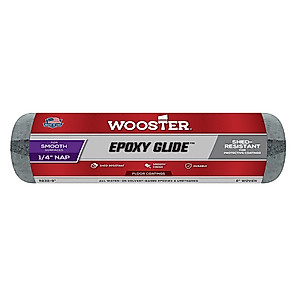 Wooster Brush R232-9 Epoxy Glide Roller Cover, 1/4-Inch Nap, 9-Inch