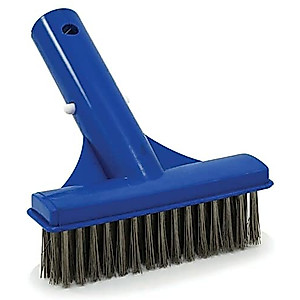 ATIE 5-Inch Heavy Duty Stainless Steel Bristle Wire Pool Algae Corner Brush for Concrete and Plaster Pool Spa to Brush Hard-to-Reach Pool Corners, Steps, Tiles